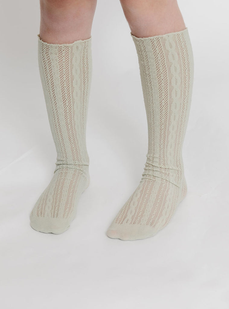 SAGE LACE SOCKS – PEPPER KIDS